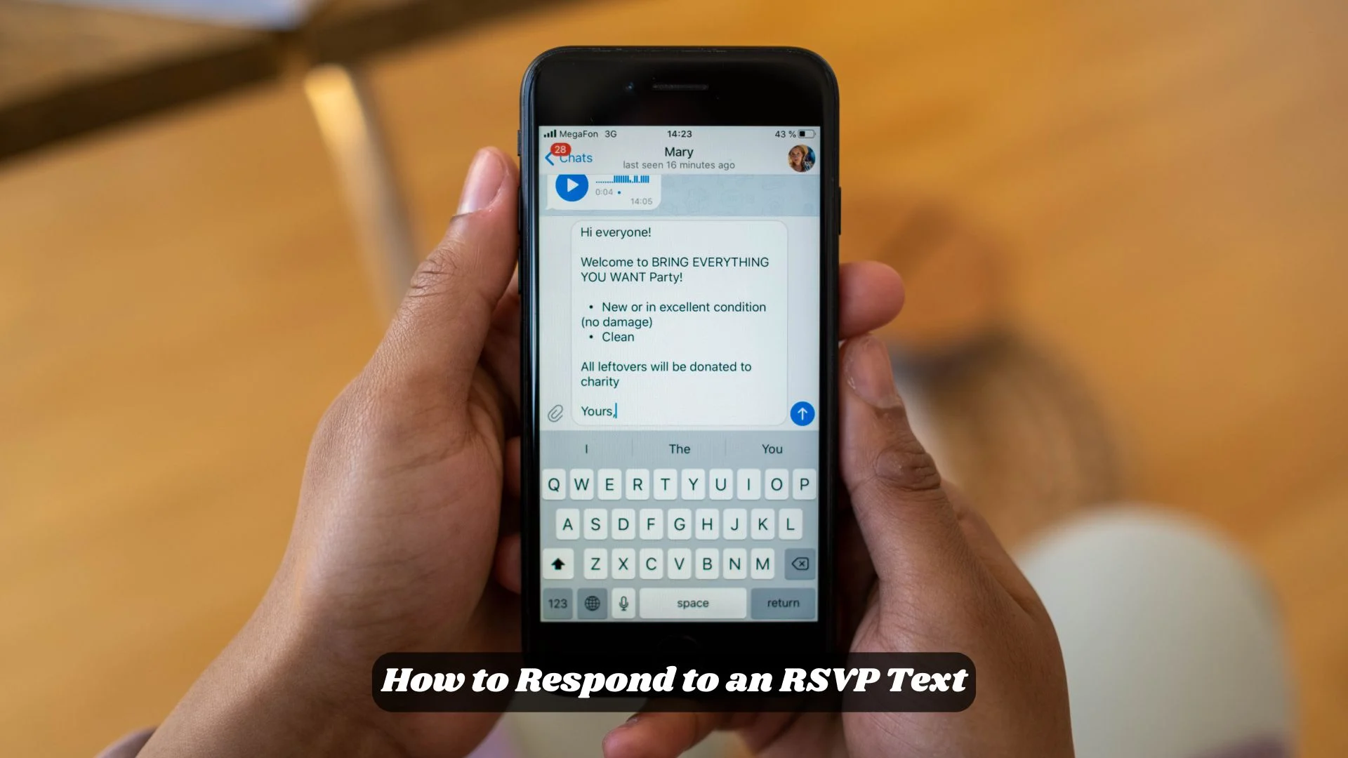 151 Ways How to Respond to an RSVP Text